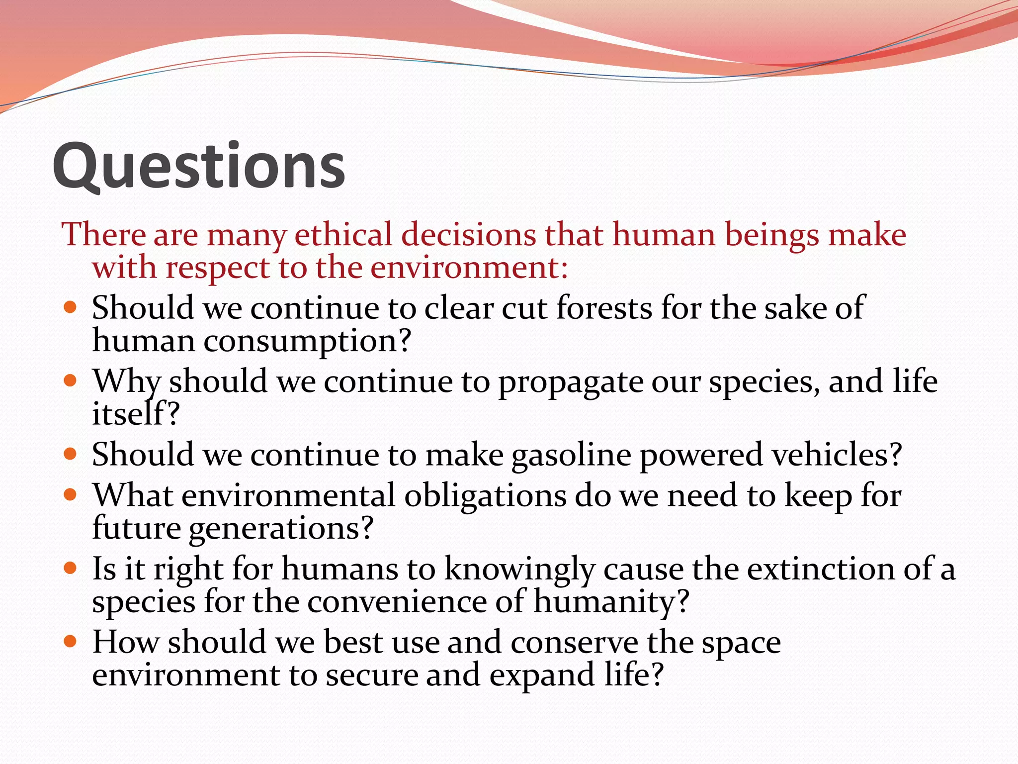 Environmental ethics | PPTX