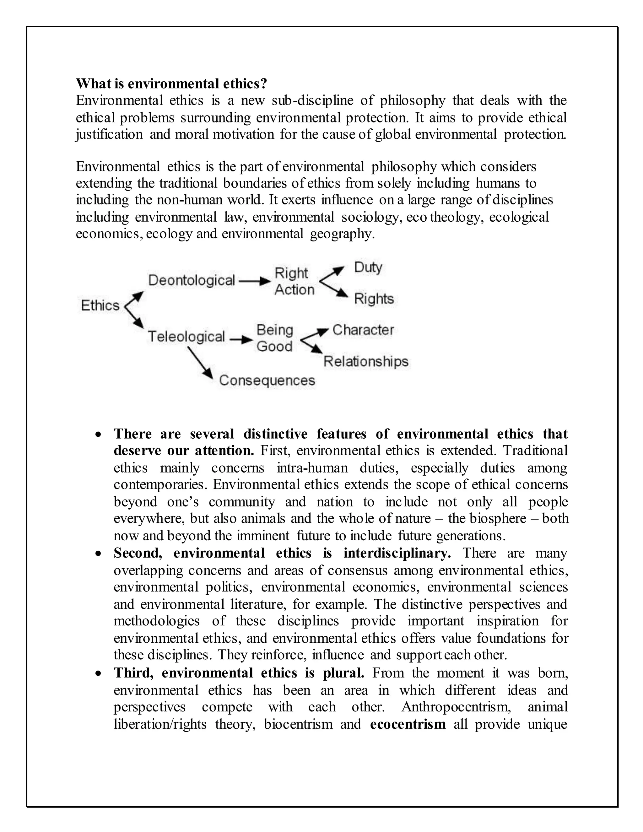 Environmental ethics | DOCX