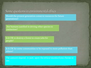 Environmental ethics | PPTX