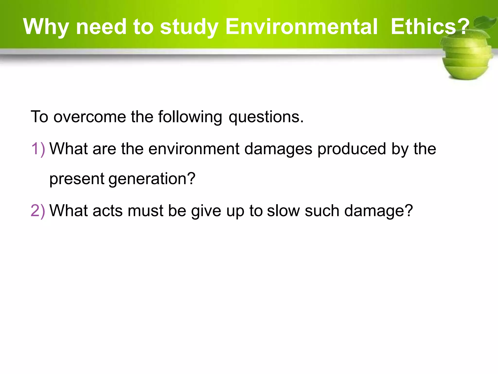 Environmental ethics | PPT