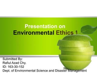 Environmental ethics | PPT