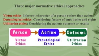 Environmental ethics ,types, approaches and issues pptx | PPTX