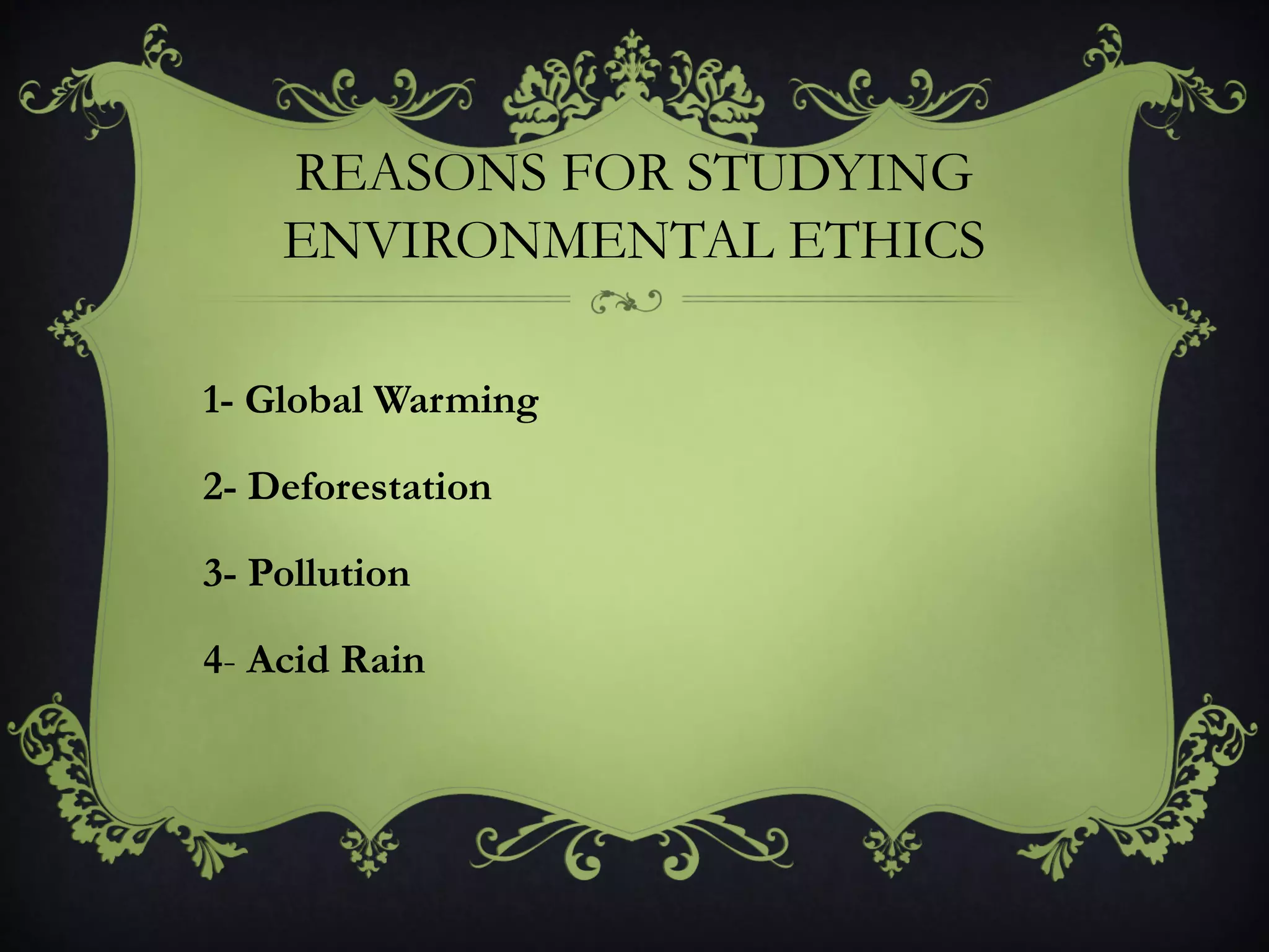 Environmental ethics presentation . | PPT