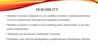 Environmental factors affecting durability of concrete | PPTX