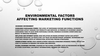 ENVIRONMENTAL FACTORS AFFECTING MARKETING FUNCTIONS.pptx | Green ...
