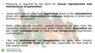 Environmental factors affecting vegetable seed production | PPTX