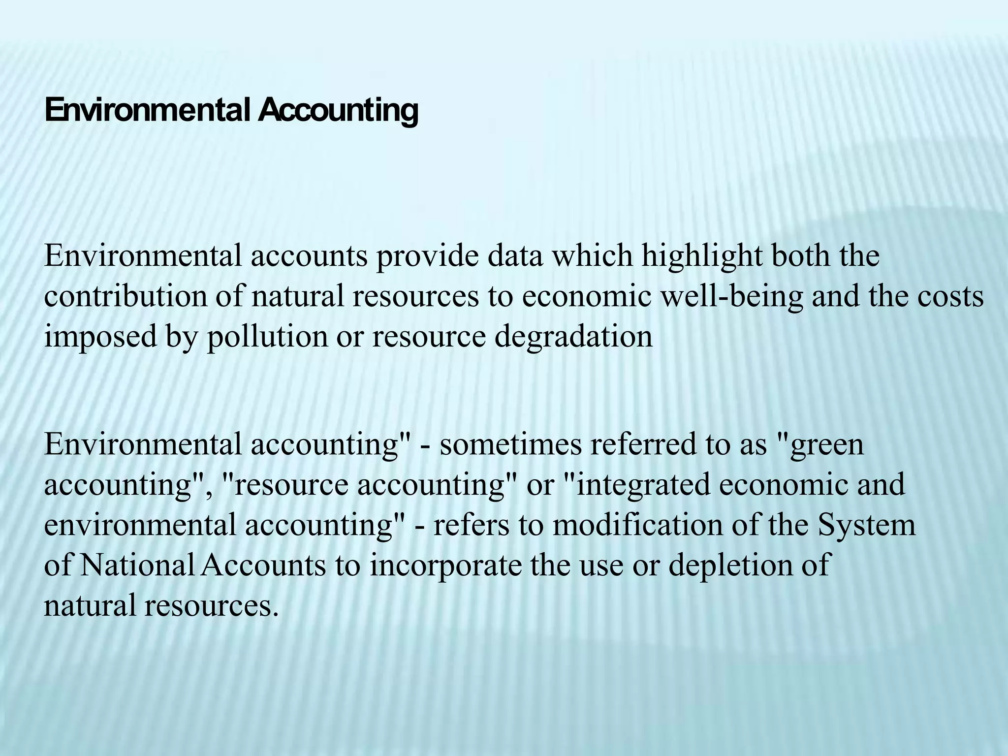Environmental Financial accounting.pptx | Environmental Services ...