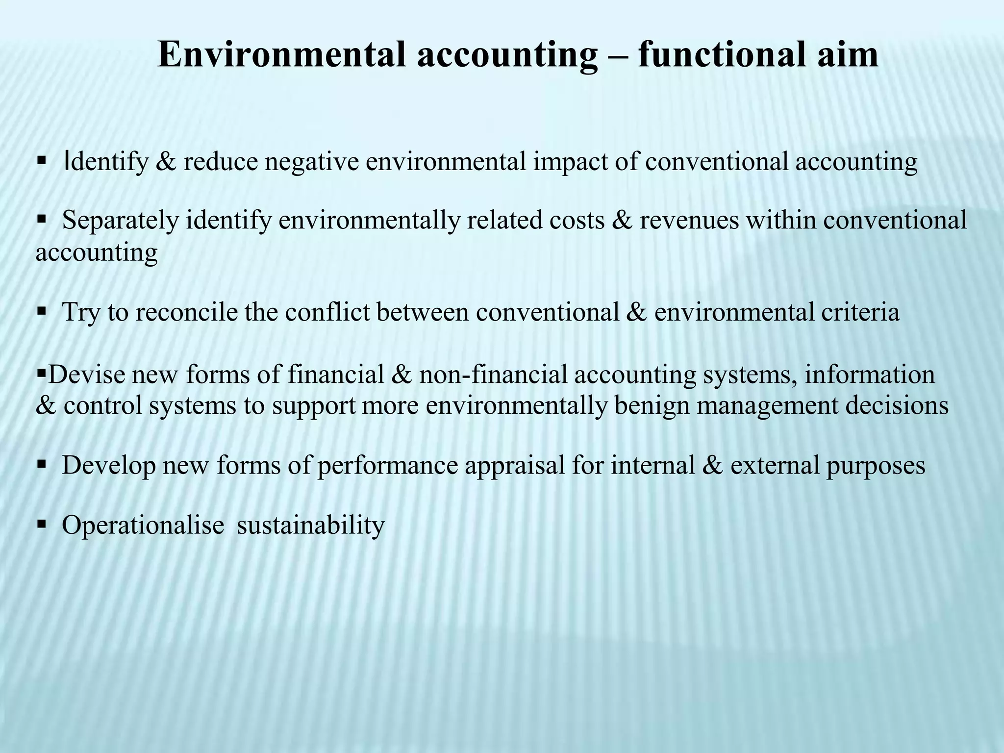Environmental Financial accounting.pptx | Environmental Services ...