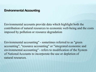 Environmental Financial accounting.pptx | Environmental Services ...