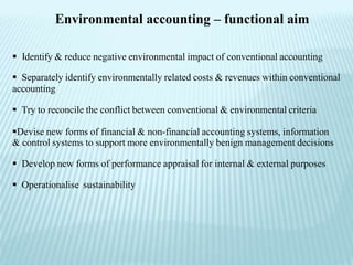 Environmental Financial accounting.pptx | Environmental Services ...