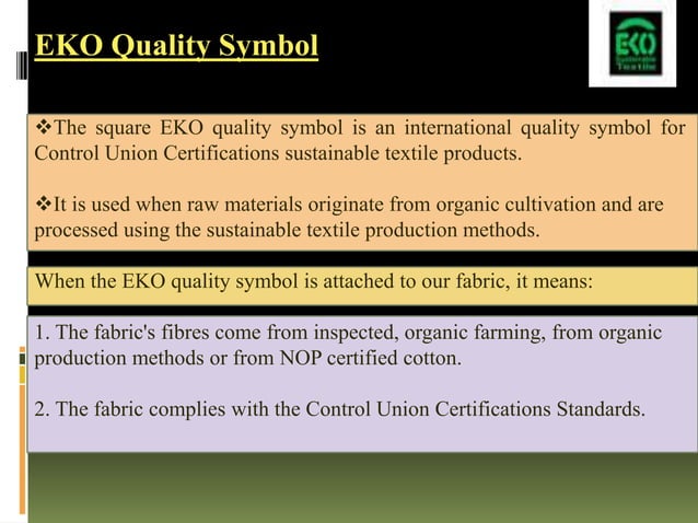 Environmental friendly processing of textile fibres | PPT