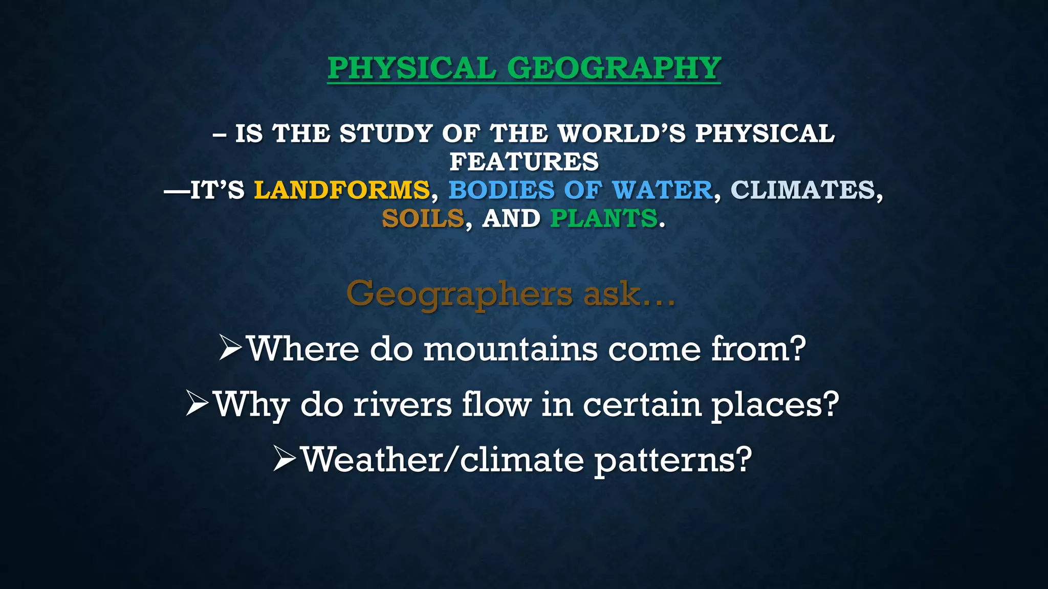 Environmental geography | PDF