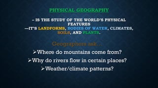 Environmental geography | PDF