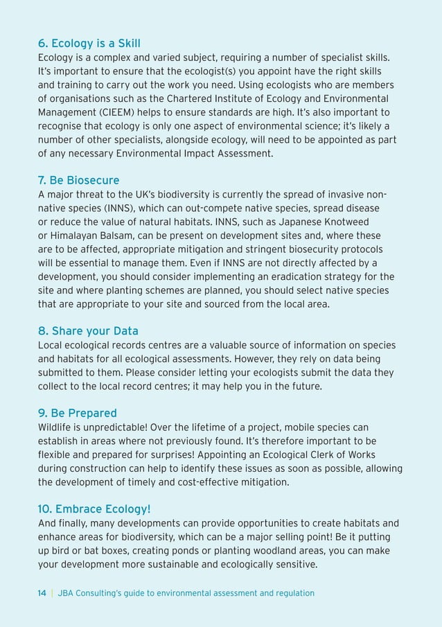 JBA Consulting Guide to Environmental Assessment | PDF