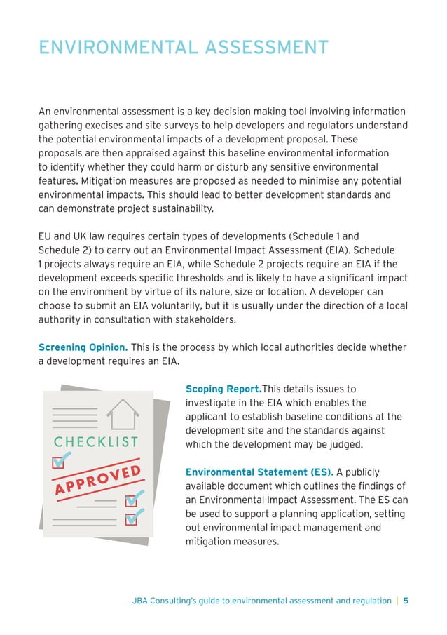 JBA Consulting Guide to Environmental Assessment | PDF
