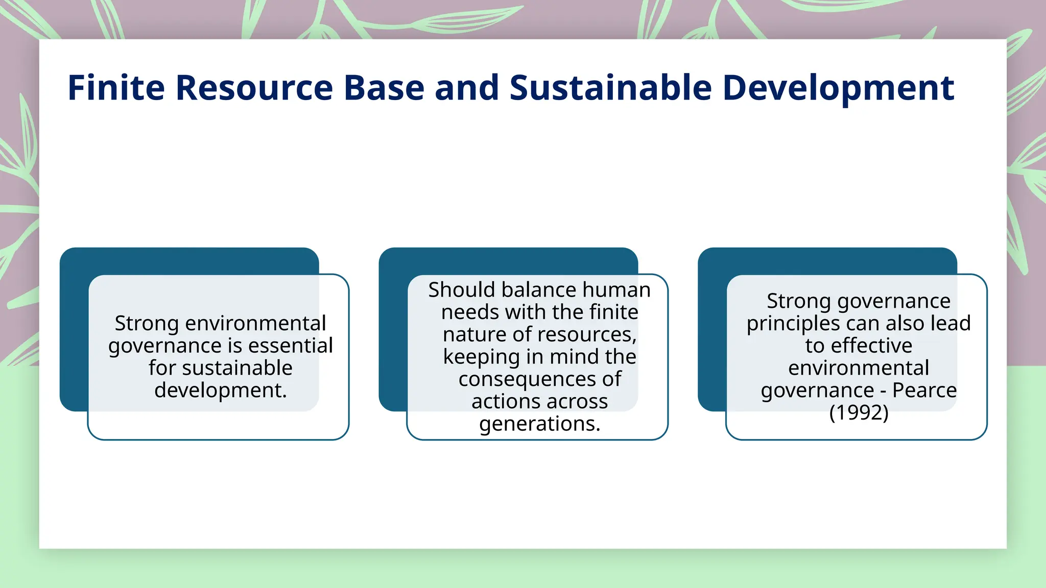 Environmental Governance Challeneges and Evolution | PPTX