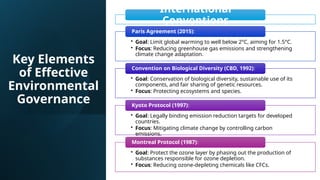 Environmental Governance Challeneges and Evolution | PPTX