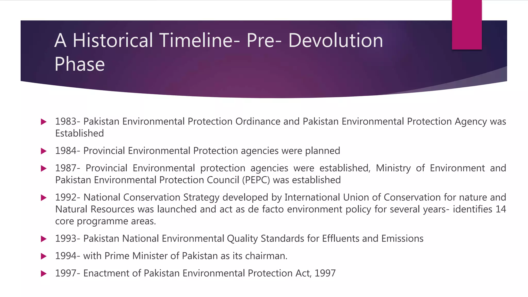 Environmental Governance in Pakistan | PPTX