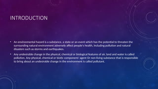 Environmental hazards.pptx from ecology | PPTX
