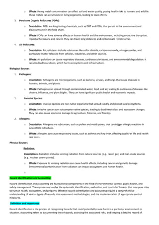 Environmental Hazards.pdf #Environment & Public health | PDF