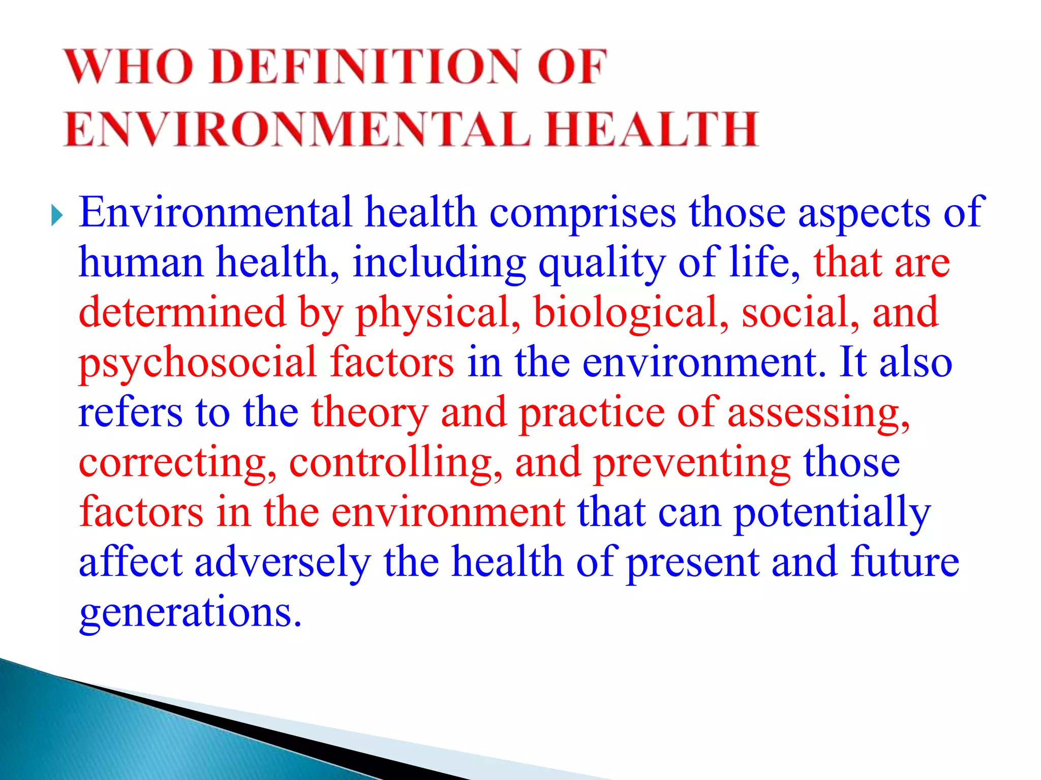 Environmental health | PPT
