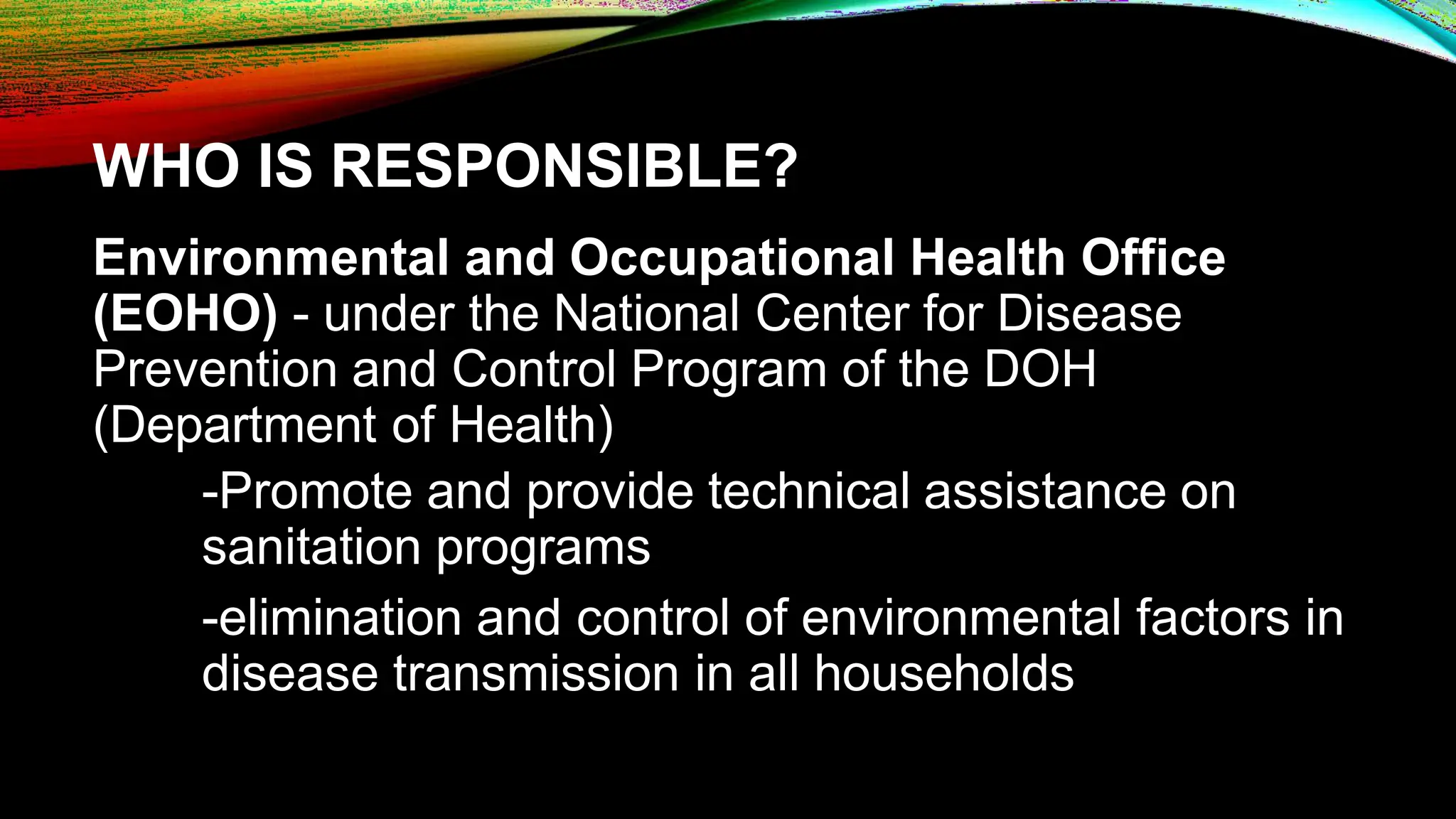 ENVIRONMENTAL HEALTH AND SANITATION | PPTX