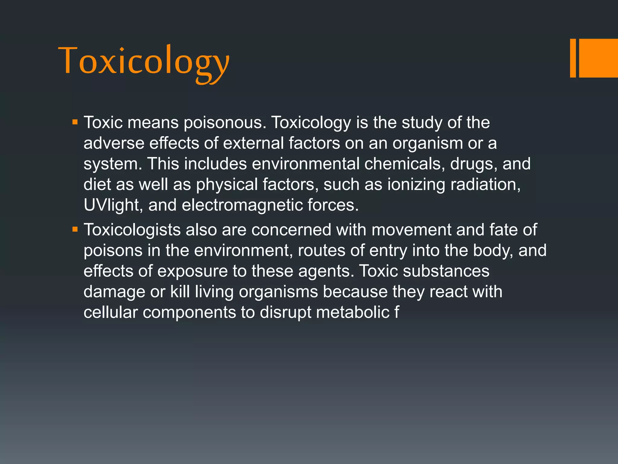 Environmental health and Toxicology | PPTX
