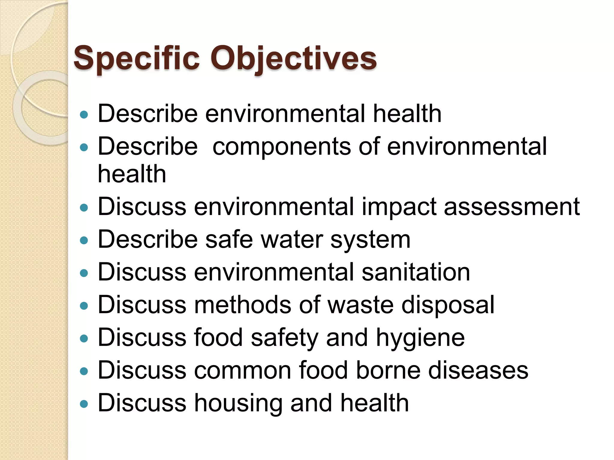 Environmental Health pptx | PPTX
