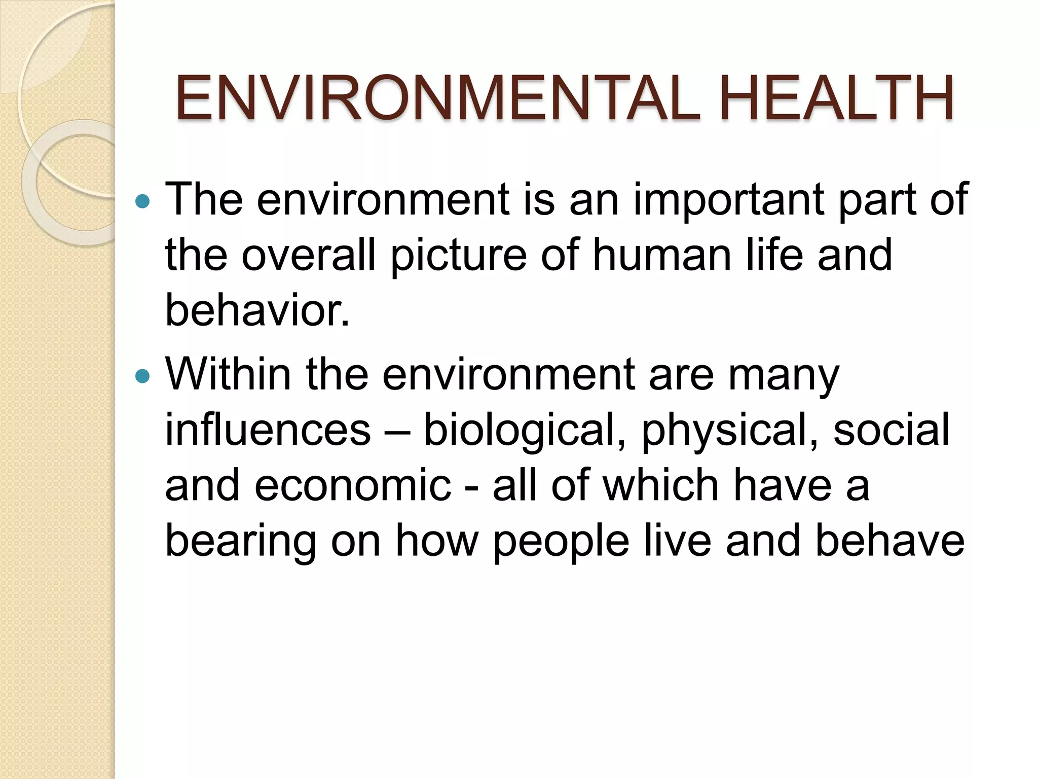 Environmental Health pptx | PPTX