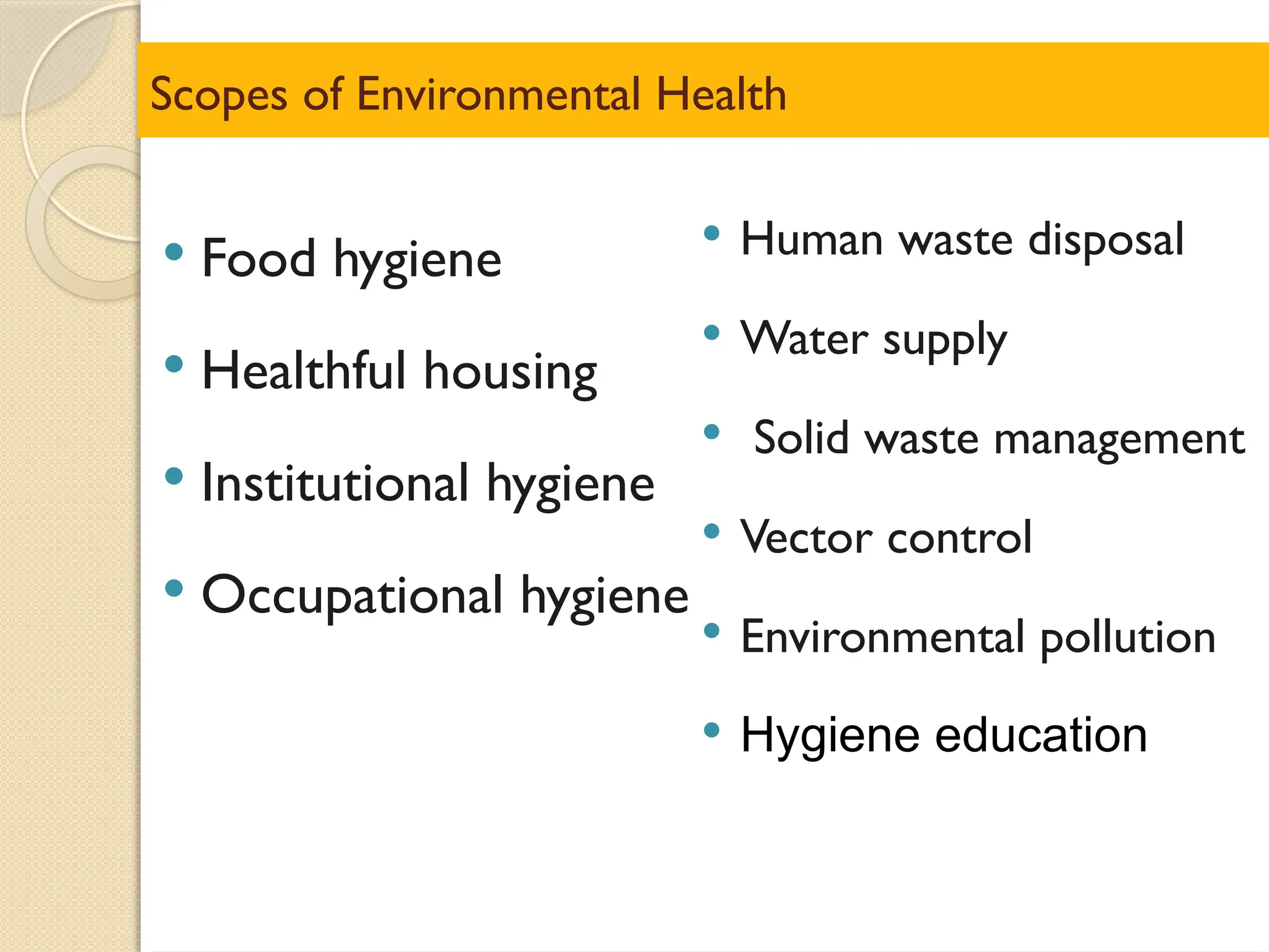 Fundamentals of environmental health ppt | PPTX
