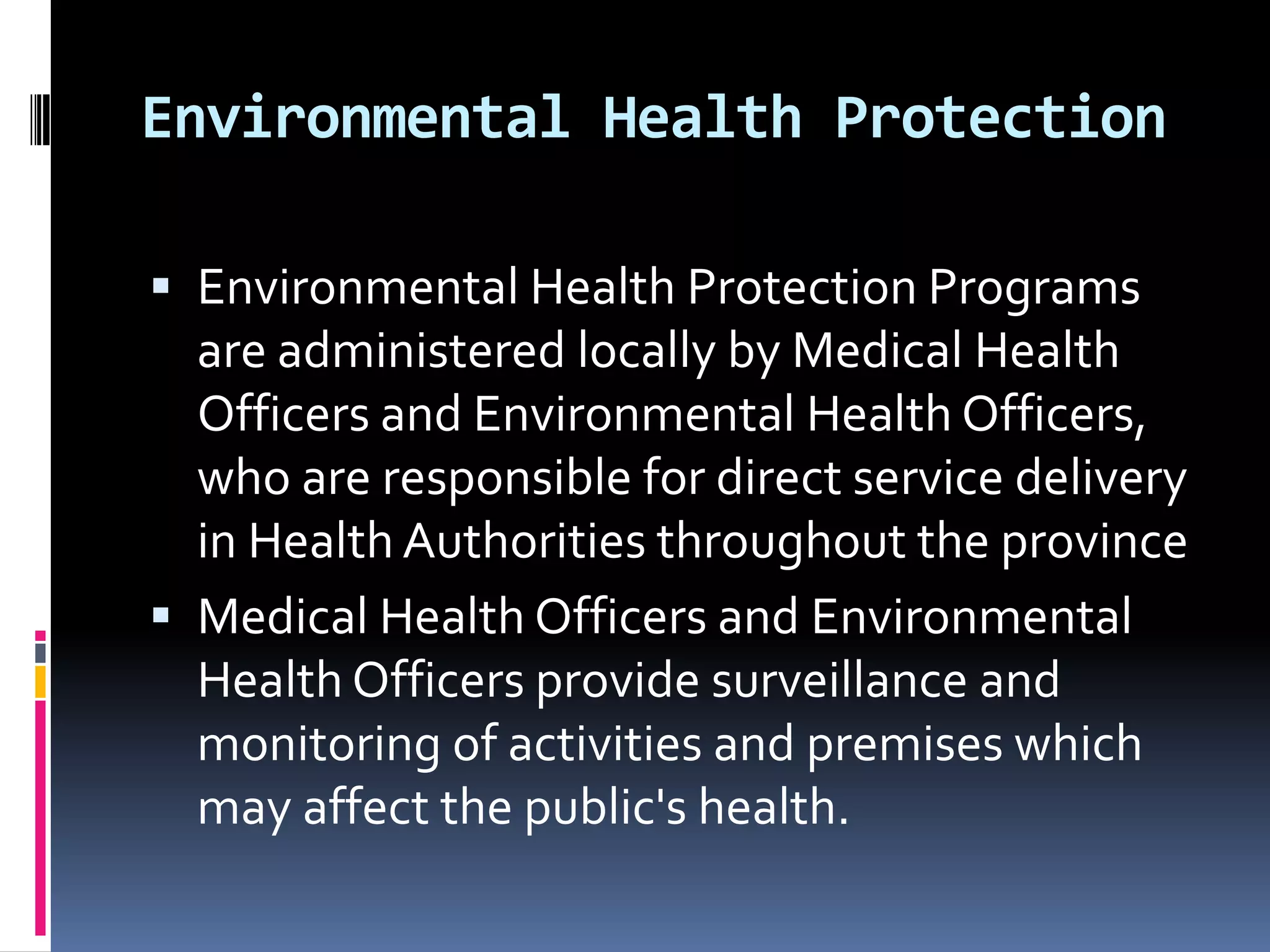 Environmental health protection | PPTX