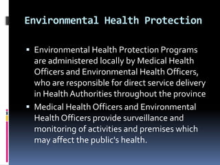 Environmental health protection | PPTX