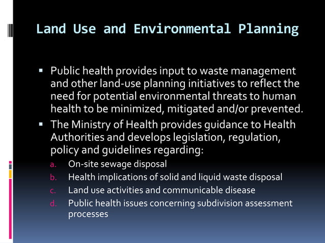 Environmental health protection | PPTX | Infectious Diseases | Diseases ...