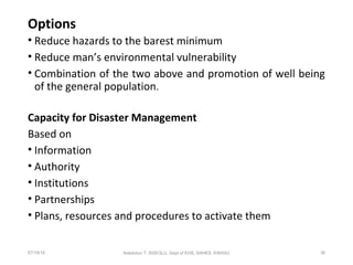 Environmental health services in emergency situation | PPT