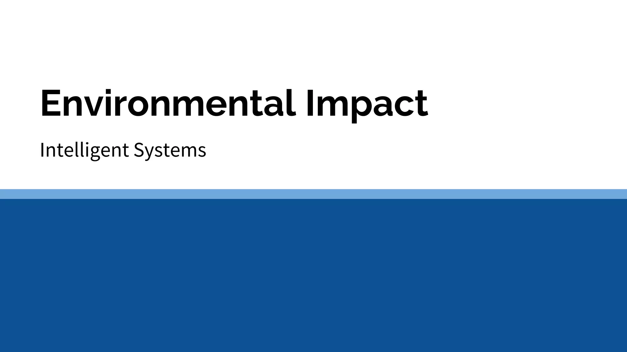 Environmental impact | PPTX