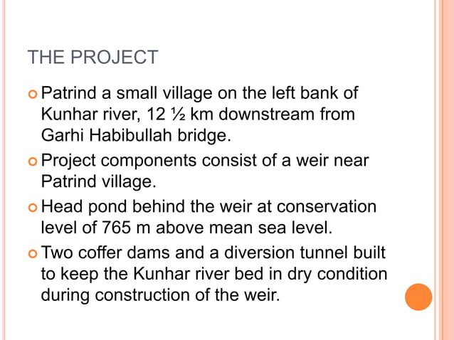 Environmental impact assessement patrind hydropower project | PPTX ...