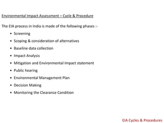 Environmental impact assessment (EIA) | PPTX