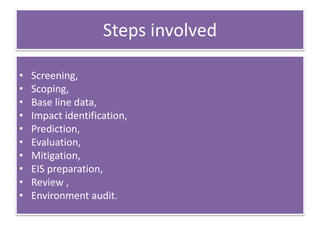 Environmental impact assessment | PPTX