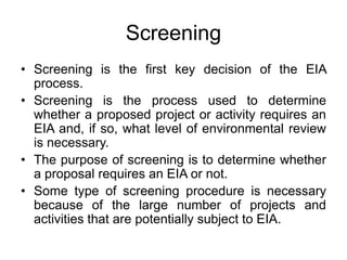Environmental impact assessment | PPTX