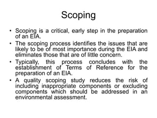 Environmental impact assessment | PPTX