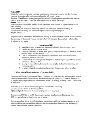 Environmental impact assessment | RTF