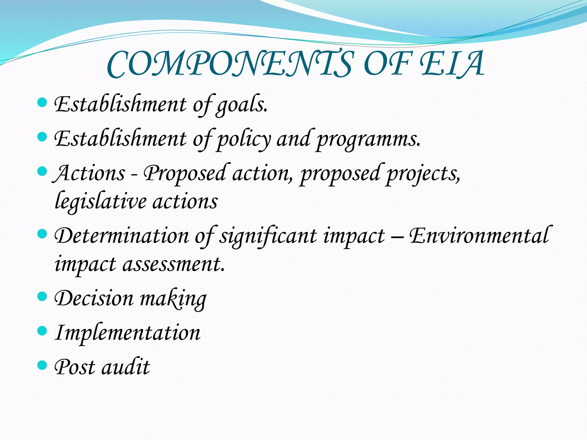 Environmental impact assessment | PPT