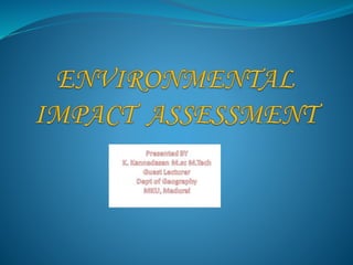 Environmental impact assessment | PPT