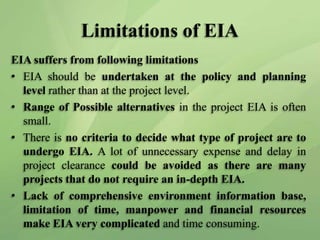 Environmental Impact Assessment and Environmental Audit- Unit III | PPTX