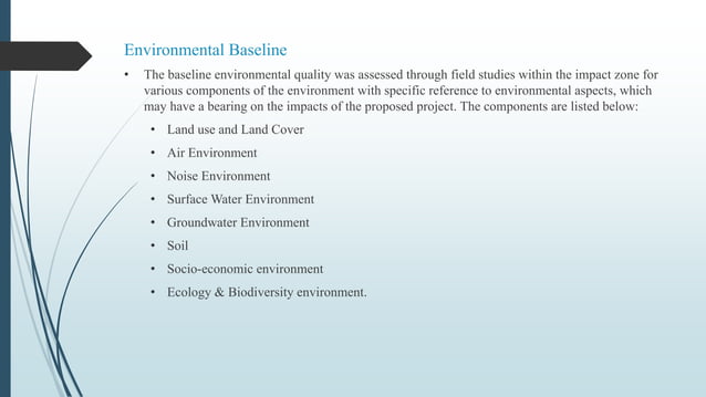 Environmental impact assessment case study | PPTX
