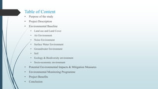 Environmental impact assessment case study | PPTX