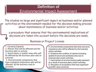 Environmental impact assessment concept | PPTX