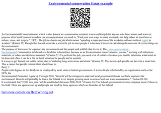 Environmental Impact Assessment ( Eia ) Essay | PPT