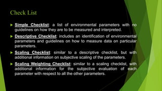 Environmental impact assessment methodology | PPTX