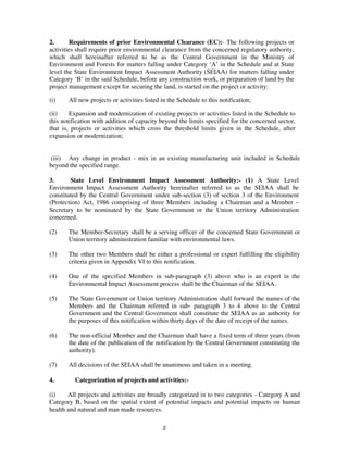 Environmental impact assessment_notification_2006 | PDF